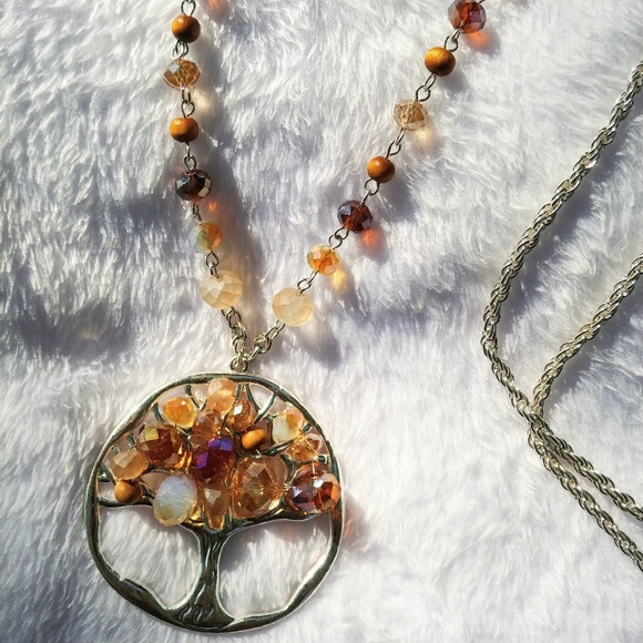 Jewelry | Tree Of Life Rope Chain Statement Necklace | Poshmark